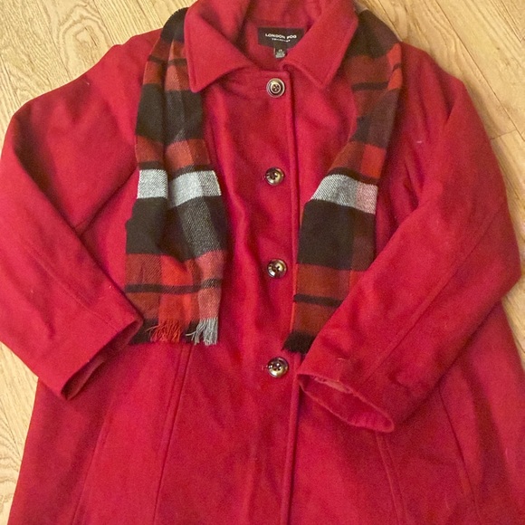 London Fog | Jackets & Coats | London Fog Womens Red Pea Coat | Poshmark
